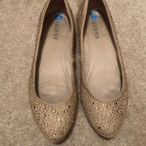 Guess Shoes | Gold Leopard Flats | Poshmark
